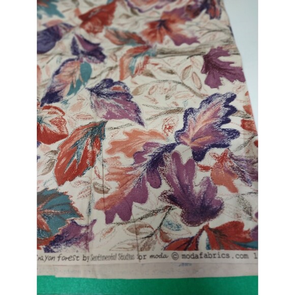 Office | 3 Yards Crayon Forest Sentimental For Modo 10 Cotton Fabric ...